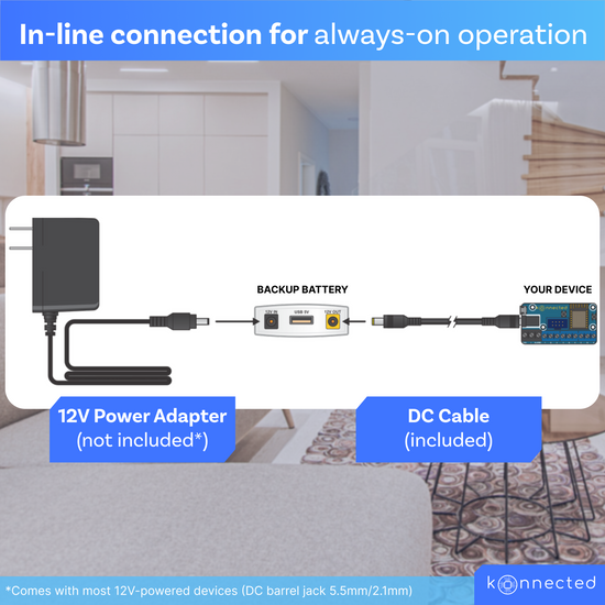 Backup Battery#N# – Konnected